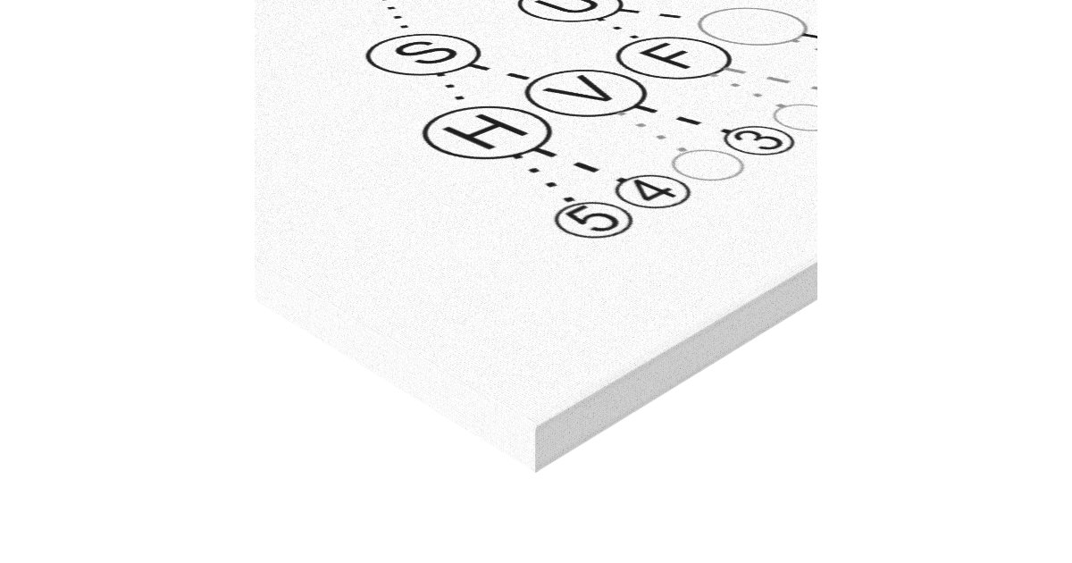 Morse Code Tree Diagram Canvas Print | Zazzle