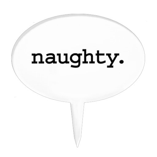 Naughty Oval Cake Pick