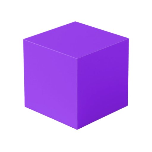 Neon Purple Solid Color Cube Zazzle
