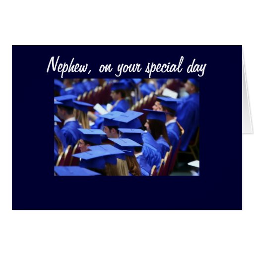  NEPHEW GRADUATION CONGRATULATIONS GREETING CARD Zazzle