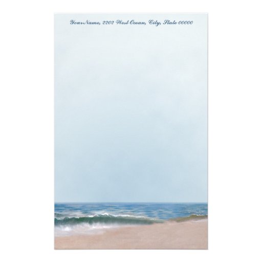 Beach Stationery - Custom Beach Stationary | Zazzle