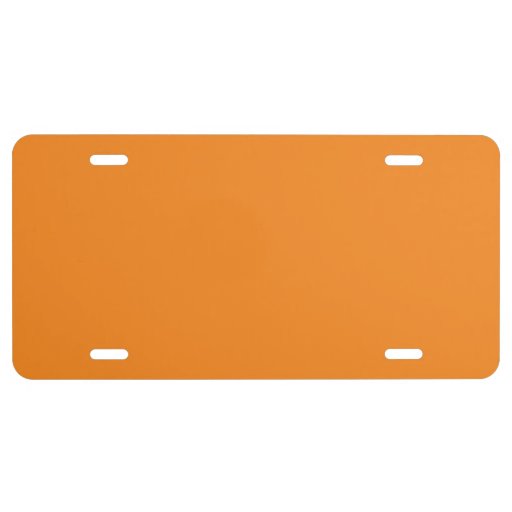 Orange License Plate Zazzle orange-license-plate-zazzle