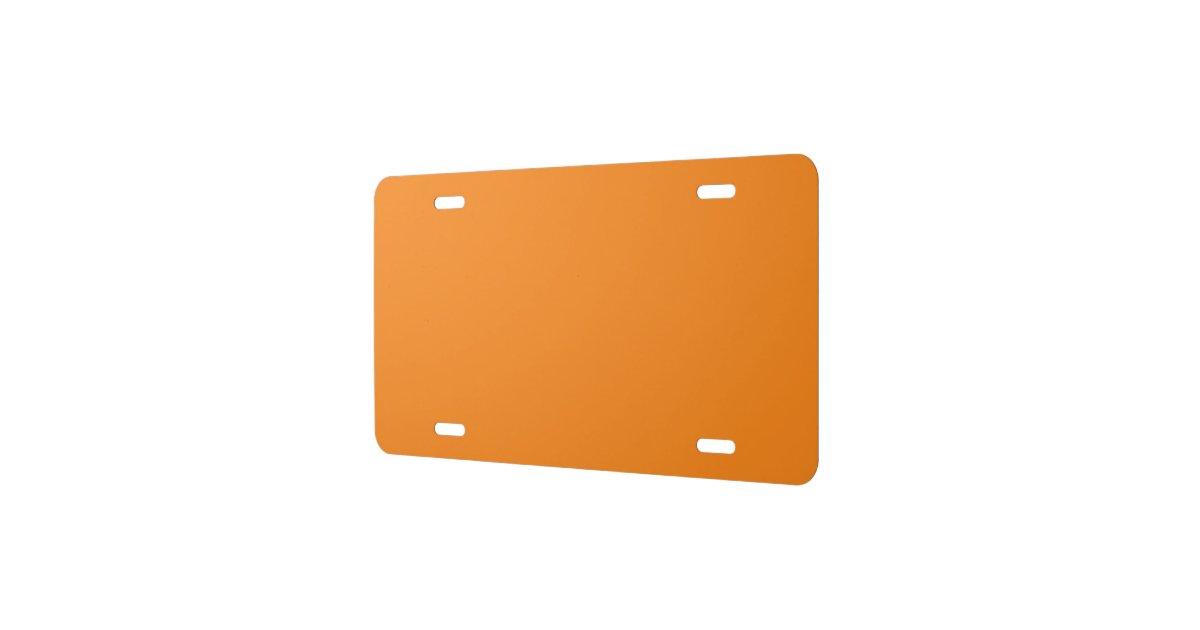 Orange License Plate Zazzle orange-license-plate-zazzle