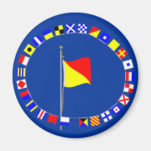 Oscar Man Overboard Nautical Signal Flag 2 Inch Round Magnet | Zazzle Oscar Man Overboard Nautical Signal Flag 2 Inch Round Magnet | Zazzle