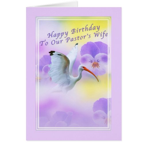 Pastor s Wife s Birthday Card Zazzle Pastor s Wife s Birthday Card Zazzle