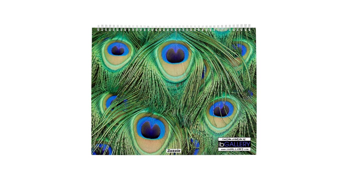 Peacocks Calendar Zazzle