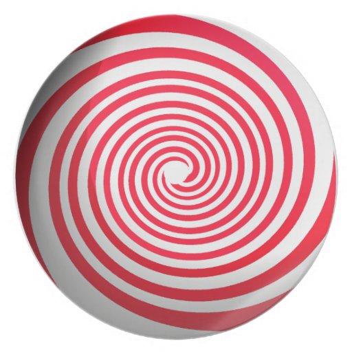 Peppermint Candy Plate