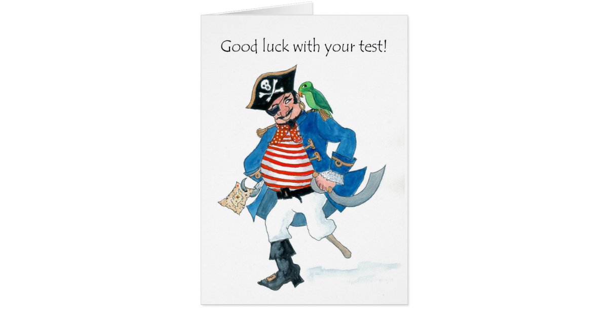 Pirate Good Luck Card Zazzle Pirate Good Luck Card Zazzle