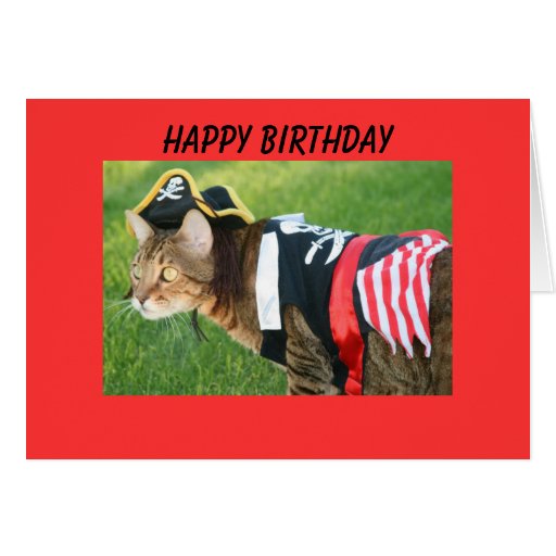 Pirate Happy Birthday Card | Zazzle
