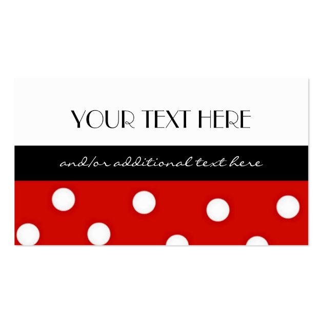 Polka Dot Business Card Template