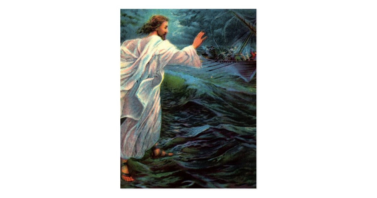 Postcard: Matthew 14:29-30 Postcard | Zazzle Postcard: Matthew 14:29-30 Postcard | Zazzle