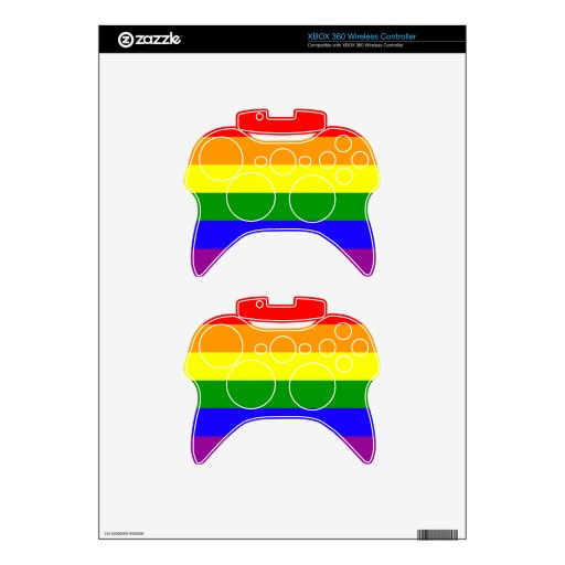 Rainbow Pride Flag Xbox 360 Controller Decal Zazzle