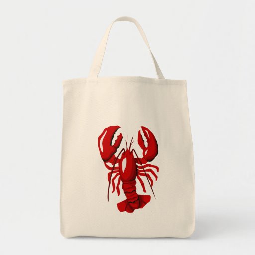 Red Lobster Grocery Tote Bag Zazzle