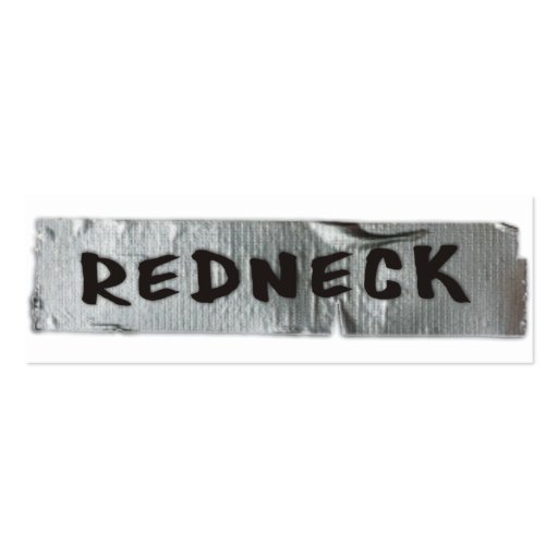 Redneck On Duct Tape Business Card Template Zazzle