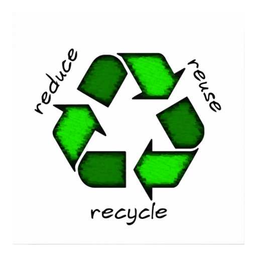 Reduce Reuse Recycle Poster Zazzle