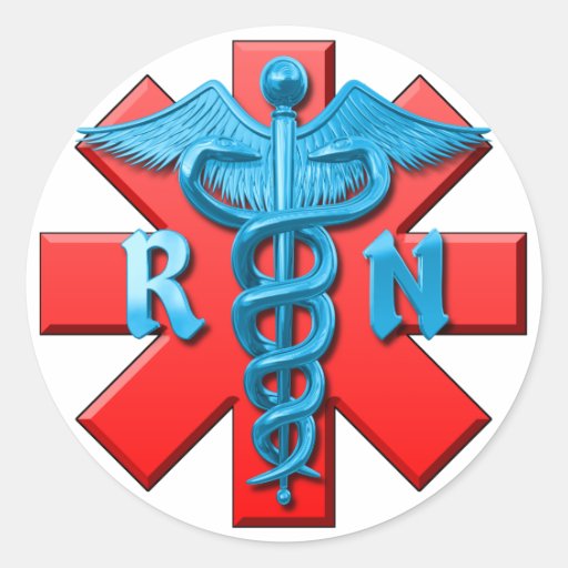 Registered Nurse Symbol Classic Round Sticker Zazzle registered-nurse-symbol-classic-round-sticker-zazzle