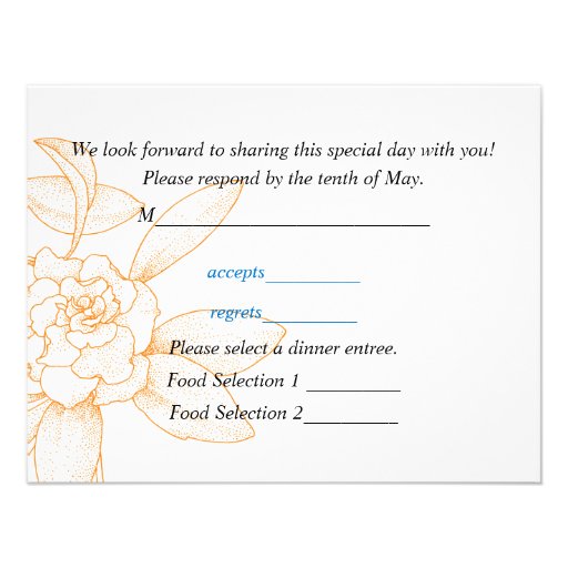 Response Card For Wedding Invitations 4 25 X 5 5 Invitation Card Zazzle Response Card For Wedding Invitations 4 25 X 5 5 Invitation Card Zazzle