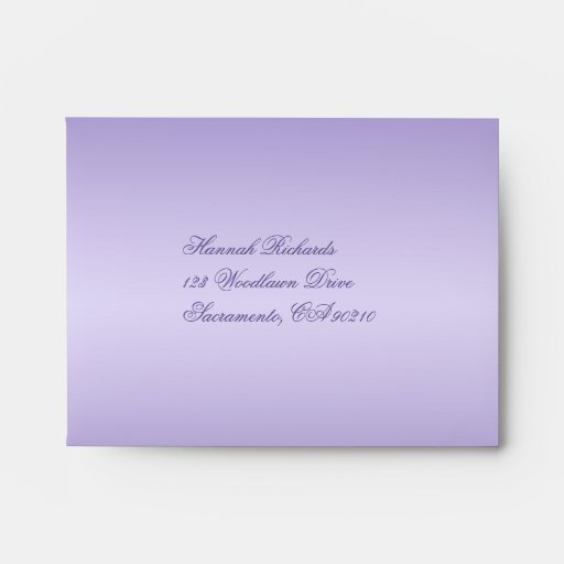 Return Address Envelope For Reply Card Zazzle