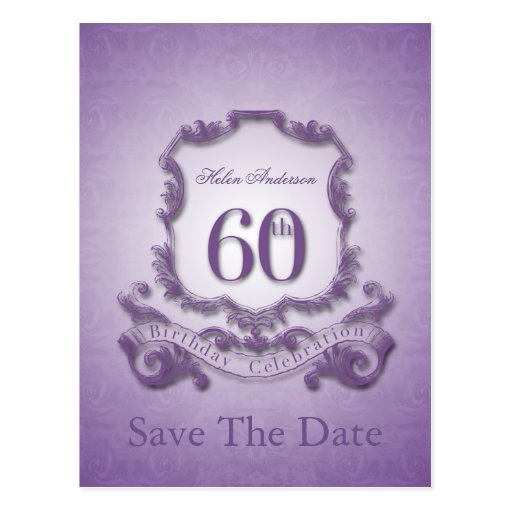 Save The Date 60Th Birthday Templates