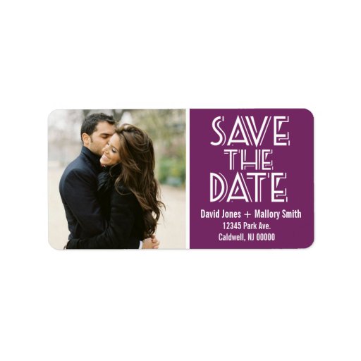 Save The Date Address Labels Weddings Zazzle
