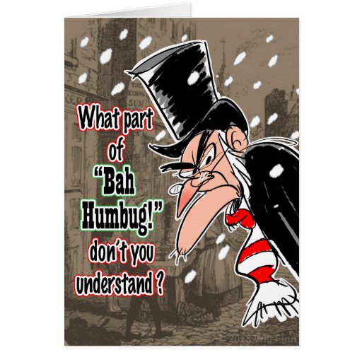Scrooge Christmas card Scrooge Christmas card