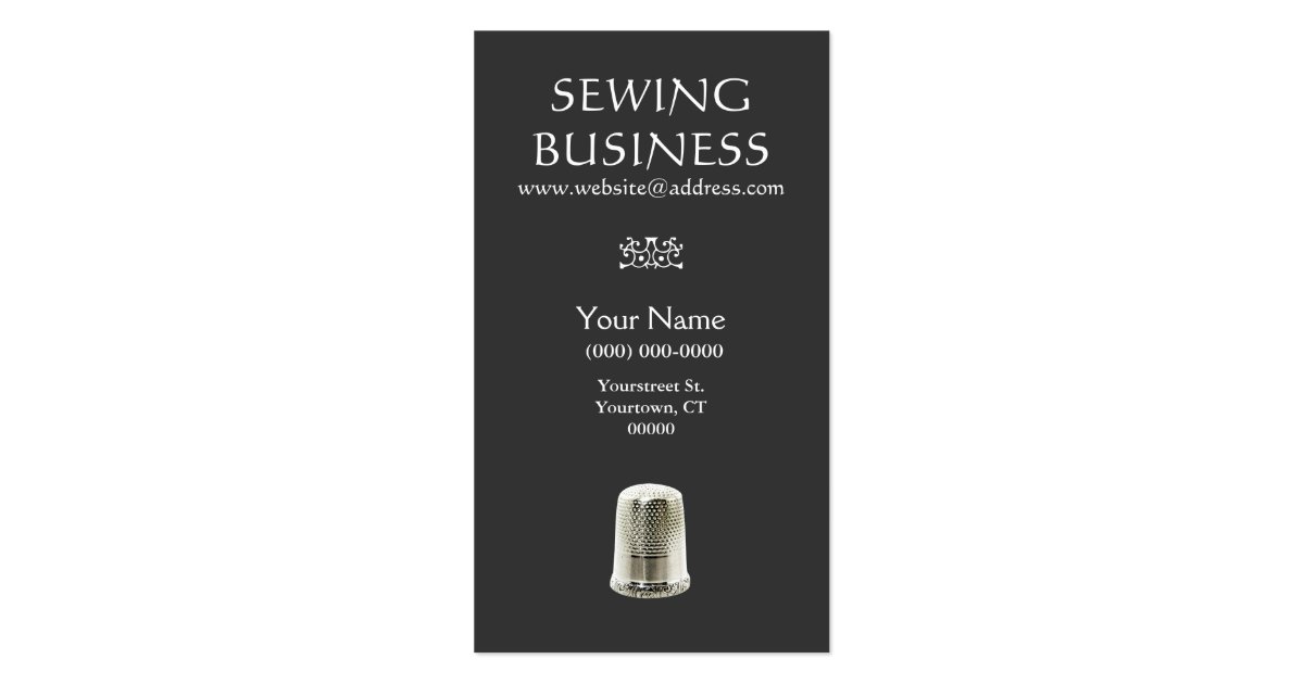 Seamstress Business Card Zazzle seamstress-business-card-zazzle