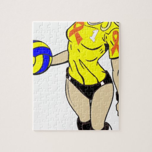 Sexy Volley Girl Jigsaw Puzzle Zazzle