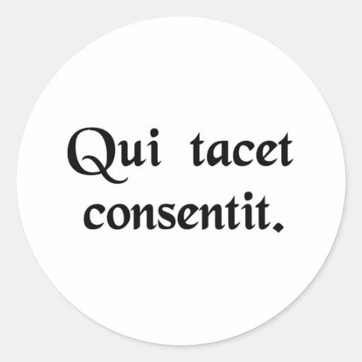 Silence Gives Consent Stickers Zazzle