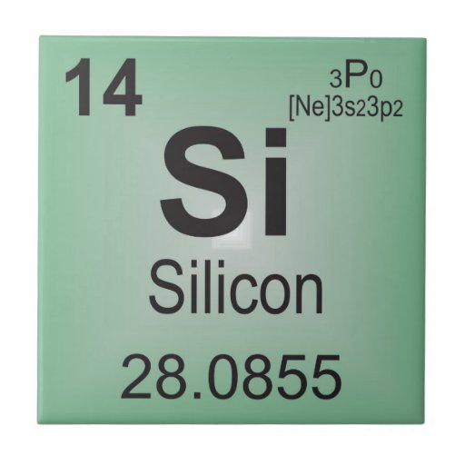 Silicon Individual Element of the Periodic Table Ceramic Tiles | Zazzle Silicon Individual Element of the Periodic Table Ceramic Tiles | Zazzle
