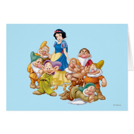 Snow White And The Seven Dwarfs 2 Greeting Card Zazzle