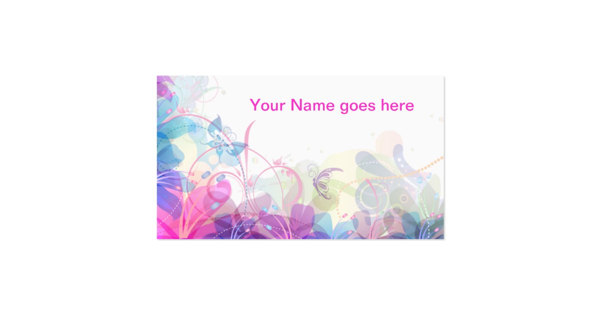 Soft And Pretty Floral Design Business Card Zazzle soft-and-pretty-floral-design-business-card-zazzle