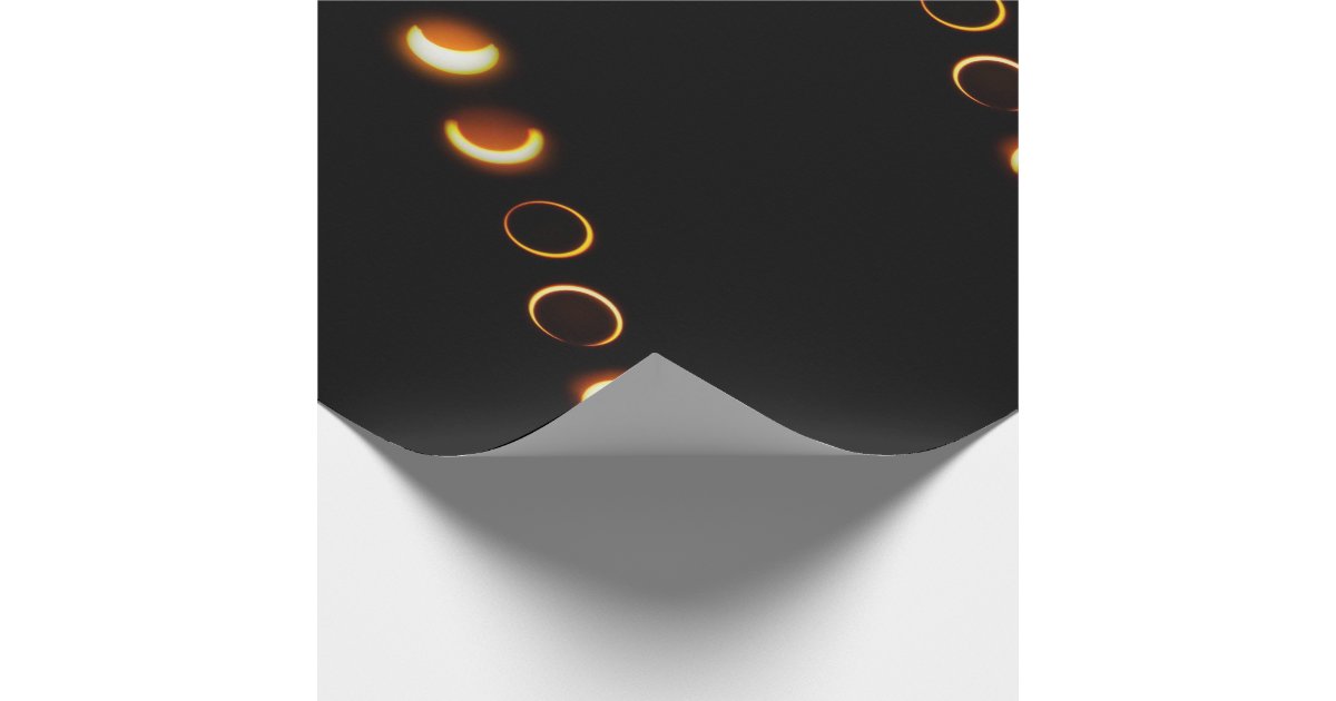 Solar Eclipse Phases Wrapping Paper Zazzle