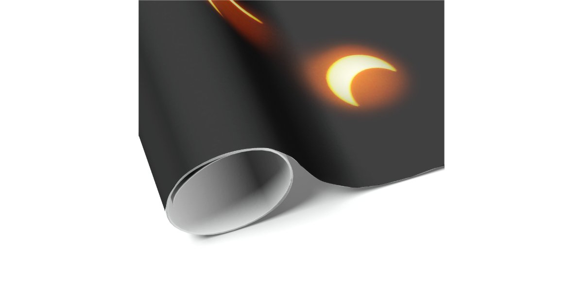 Solar Eclipse Phases Wrapping Paper Zazzle