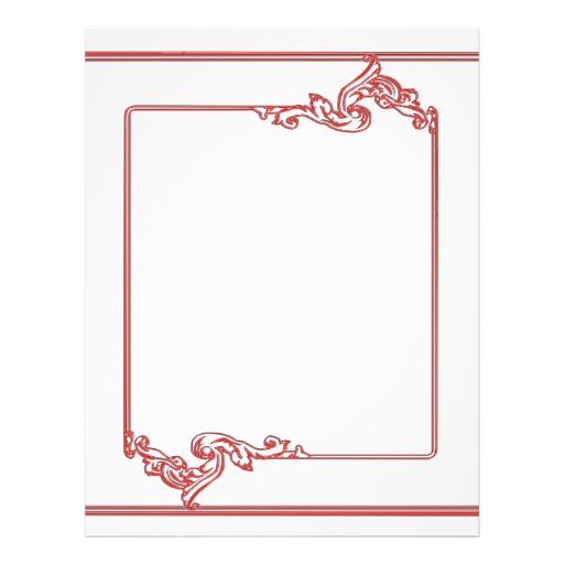 Square Jewel Frame Border Add Text Img Letterhead Zazzle