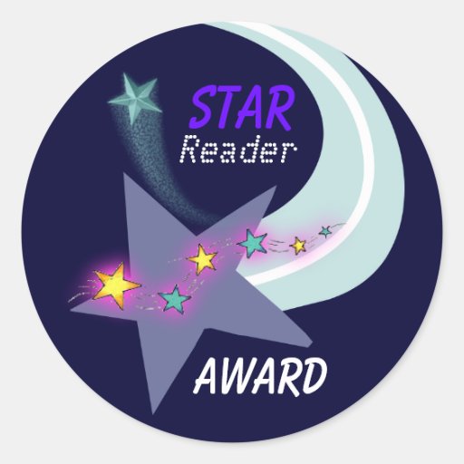 Star Reader Award Sticker | Zazzle
