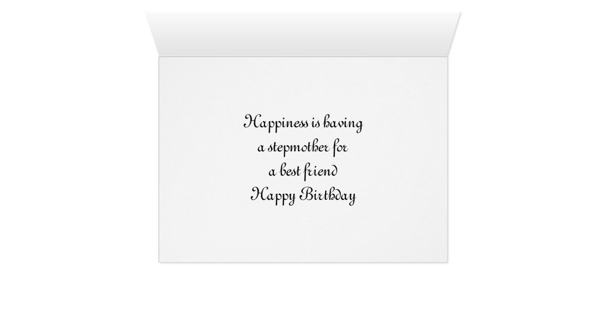 Stepmom Birthday Card Zazzle