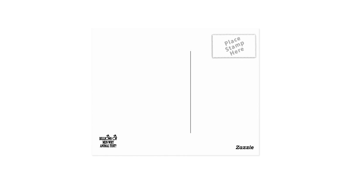 Stop Animal Testing Funny Slogan Postcard Zazzle stop-animal-testing-funny-slogan-postcard-zazzle