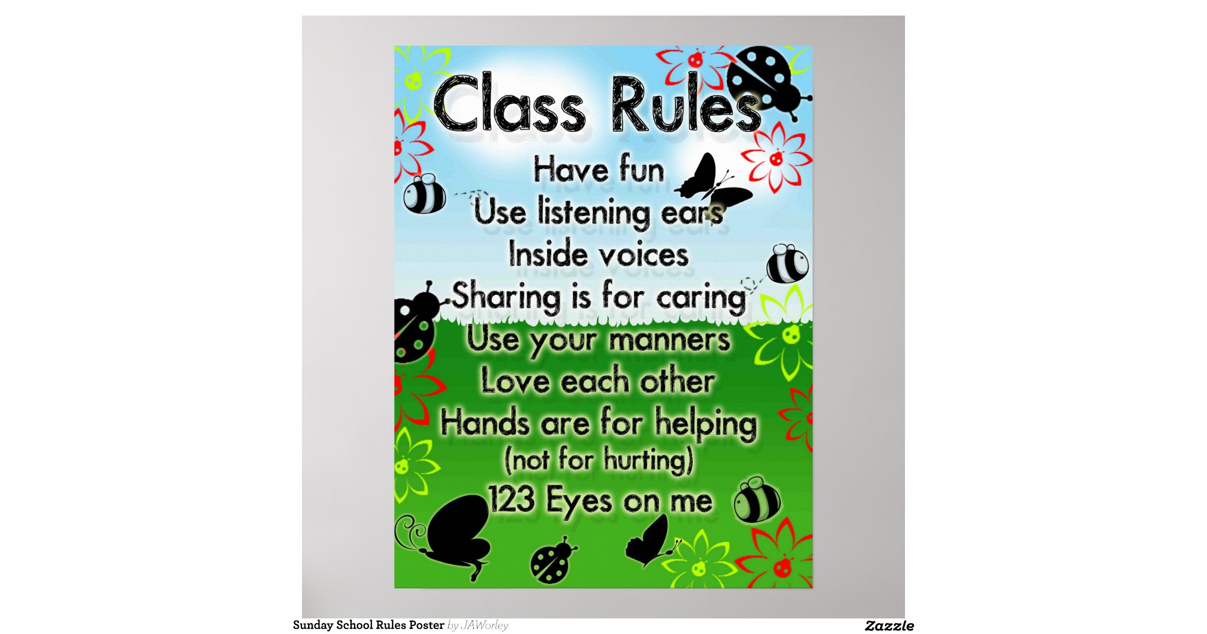 Sundayschoolrulesposter R92ff3bec241a4c9ca1f00b5465ee758azb298byvr1200viewpadding 0 