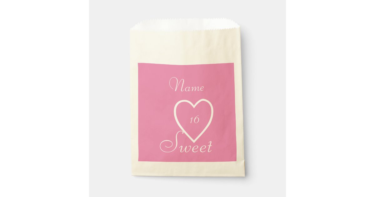 Sweet 16 Name Heart Favor Bag Sixteen Pink Favor Bag Zazzle sweet-16-name-heart-favor-bag-sixteen-pink-favor-bag-zazzle