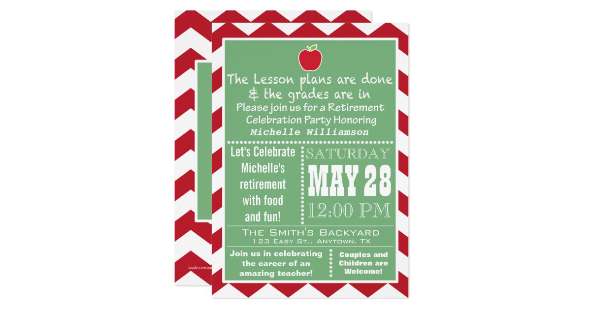 Teacher Retirement Party