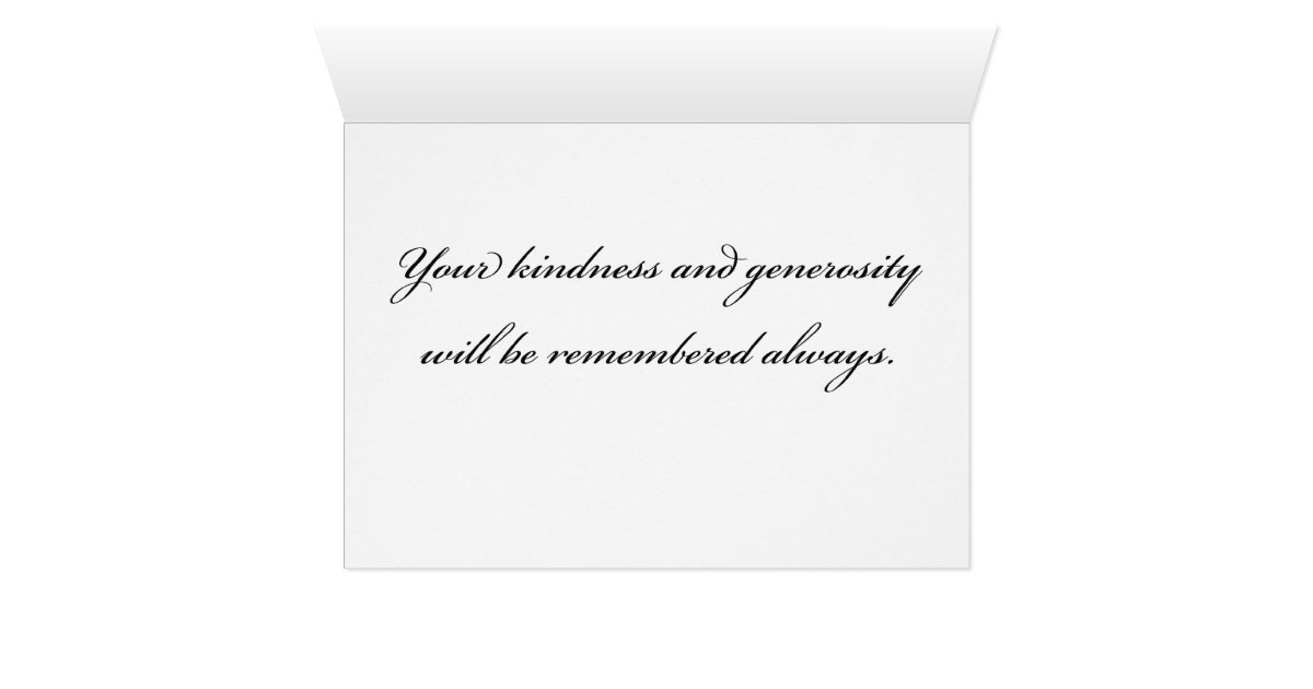 Thank You For The Donation Greeting Card Zazzle Thank You For The Donation Greeting Card Zazzle