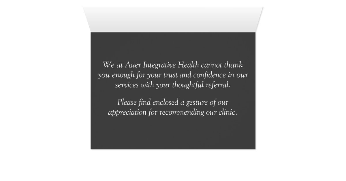 Thank You For Your Referral Card Zazzle Thank You For Your Referral Card Zazzle