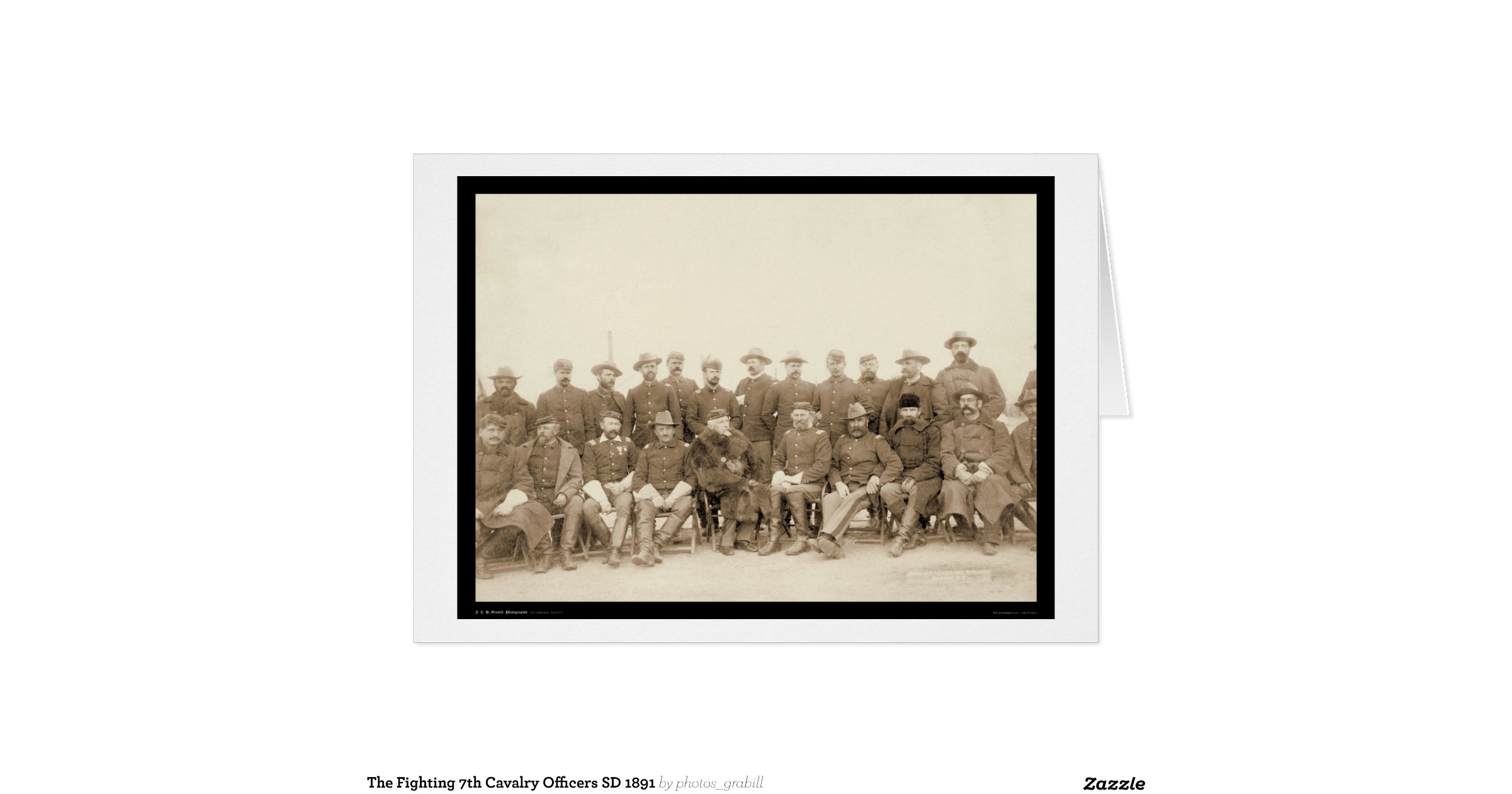 The Fighting 7th Cavalry Officers SD 1891 Greeting Card | Zazzle The Fighting 7th Cavalry Officers SD 1891 Greeting Card | Zazzle