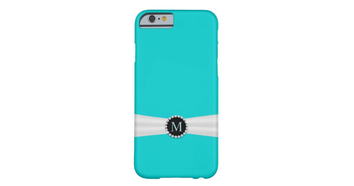 Tiffany Blue Monogram Iphone 66s Case Zazzle