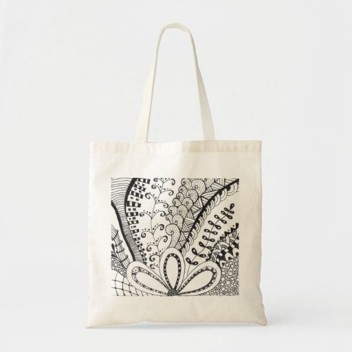 Tote Bag With Drawing In Doodle Art Zazzle