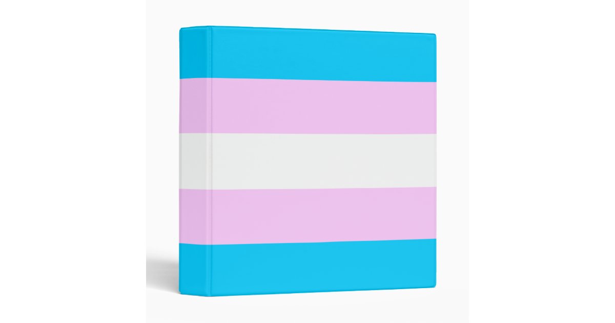 Trans Pride Binder Zazzle