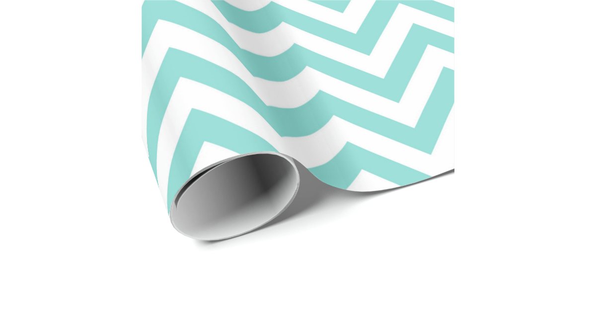 Aqua Chevron Pattern