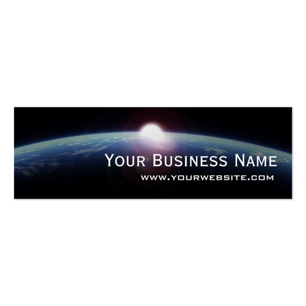 Unique Space Sunrise Mini Business Card