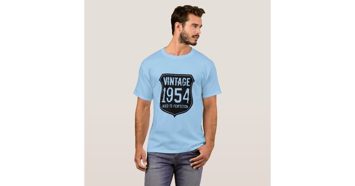 Vintage 1954 Aged To Perfection Tee Shirt For Men Zazzle