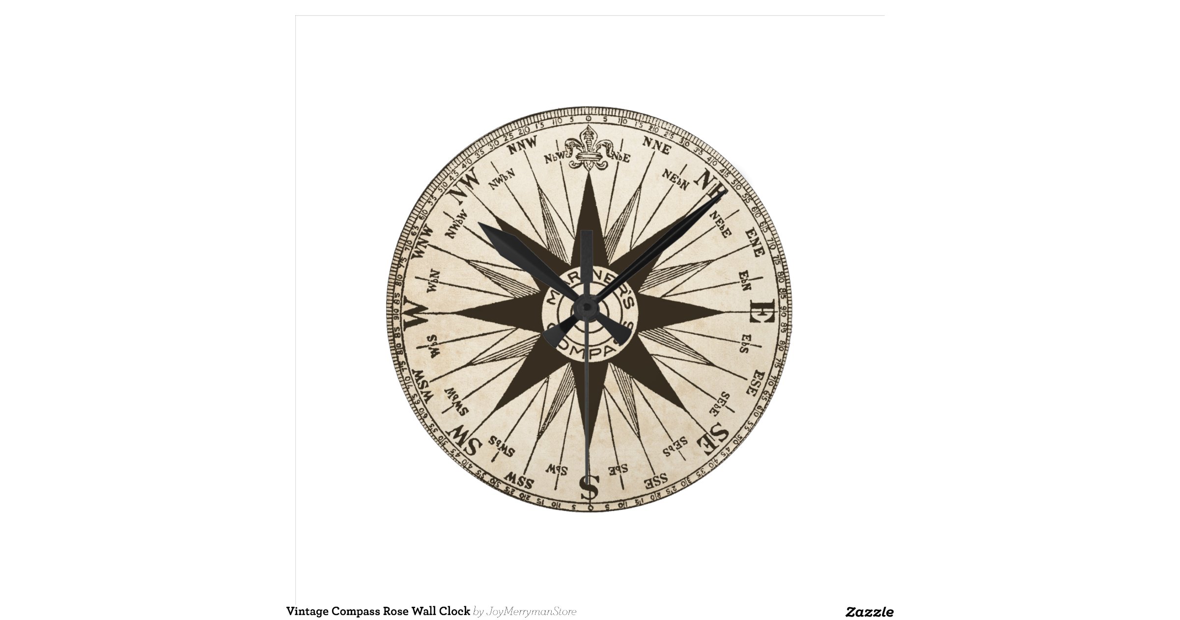 Vintagecompassrosewallclock Rc0538166f44641b3a4f9a31b2f629799fup1s8byvr1200view